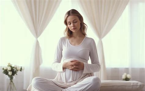 Premium Photo Woman Performing Yoga During Pregnancy To Prevent