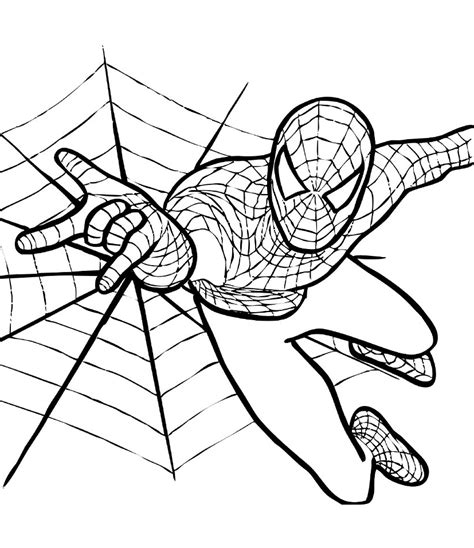 Раскраски Спайдермен 70 фото