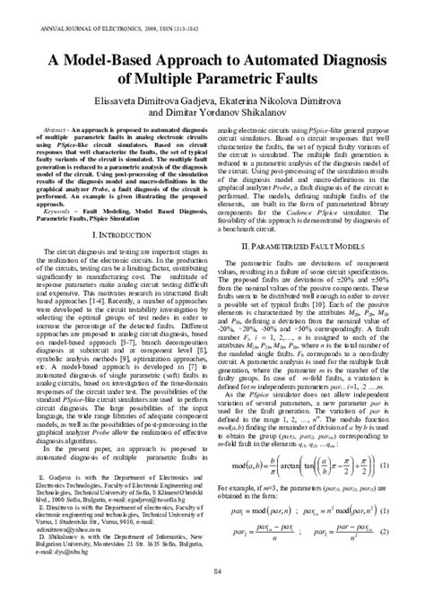 Pdf A Model Based Approach To Automated Diagnosis Of Multiple