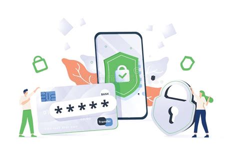 Access Control Card With Key And Lock And Woman With Protection Shield Electronic Opening