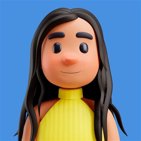 Free Psd 3d Illustration Of Human Avatar Or Profile