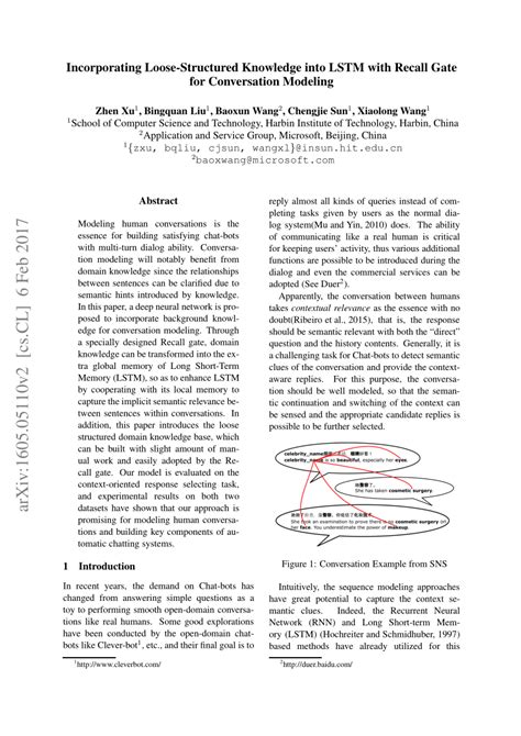 PDF Incorporating Loose Structured Knowledge Into LSTM With Recall