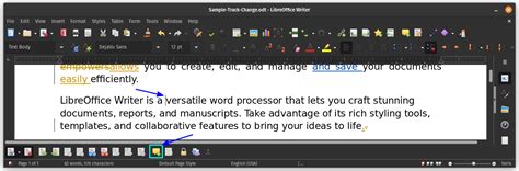 Tracking Changes And Version Management With LibreOffice
