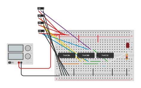 Circuit Design Projeto 03 EletrÔnica Digital Tinkercad