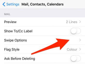 Customizing Swipe Gestures For The Mail App On Your IPhone