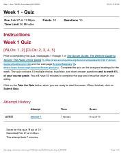 Understanding Scrum Basics Quiz The Definitive Guide Course Hero