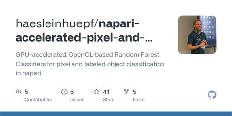 Github Haesleinhuepfnapari Accelerated Pixel And Object