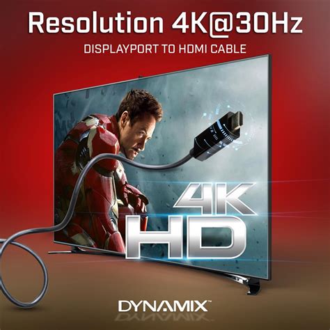 Buy The Dynamix C Hdmidp 2 Displayport 12 To Hdmi 14 Cable 2m 28awg