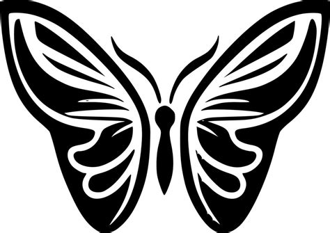 Butterfly Black And White Vector Illustration 23852721 Vector Art At