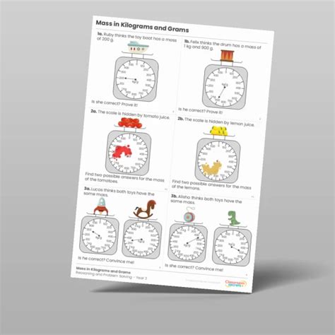 Year 3 Compare Mass Reasoning And Problem Solving 2 Resource Classroom Secrets