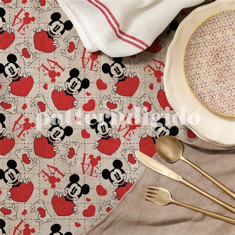 Mickey Love Seamless Repeat Pattern File Magical Mouse Seamless