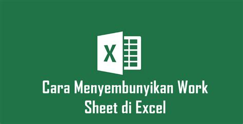 tutorial cara menyembunyikan kolom atau baris di microsoft excel