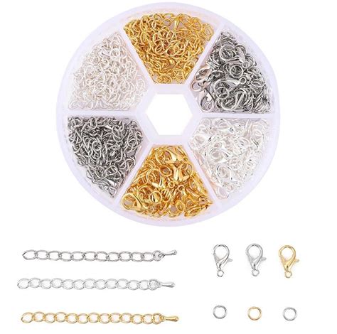 Фурнитура для бижутерии набор для создания украшений для девочки для рукоделия застежки и