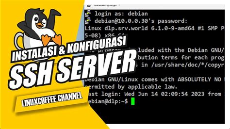 Konfigurasi Ssh Server Cara Mengatur Ssh Server Di Linux Debian 12 Youtube