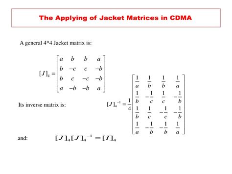 PPT Why Jacket Matrices PowerPoint Presentation Free Download ID 3307321