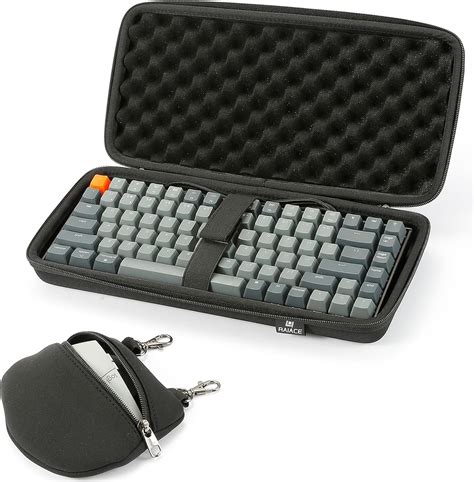 Raiace Hard 75 Keyboard Case Hard Travel Storage Case For 84 Key