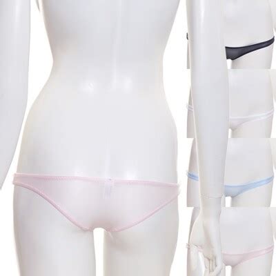 Fitting Super Low Rise Butt Crack Bikini Panties Smooth Sheer Made In