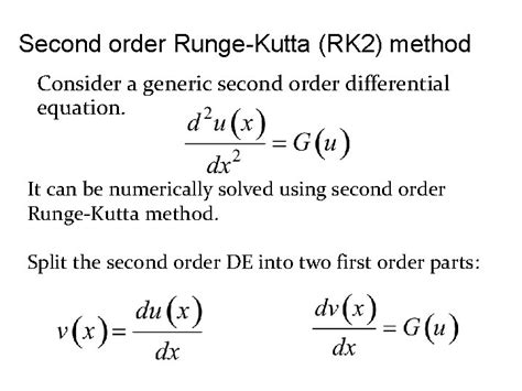 Chapter 8 Solving Second Order Differential Equations Numerically