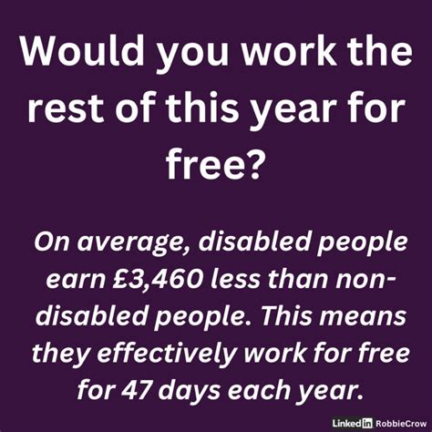 Robbie Crow On Linkedin Disabilitypaygap Disabilityinclusion