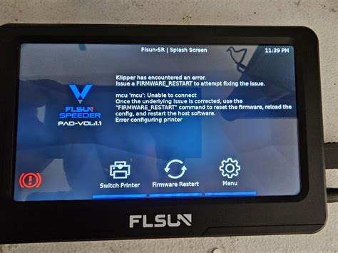 Flsun Speeder Pad With Sr Mcu Error Firmware Reset R Flsundelta