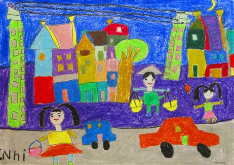 Vẽ Tranh Cuộc Sống Quanh Em Đơn Giản Quen Thuộc Mà Đẹp KHÓ TIN