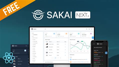 Sakai By Primereact Free Admin Template For Nextjs