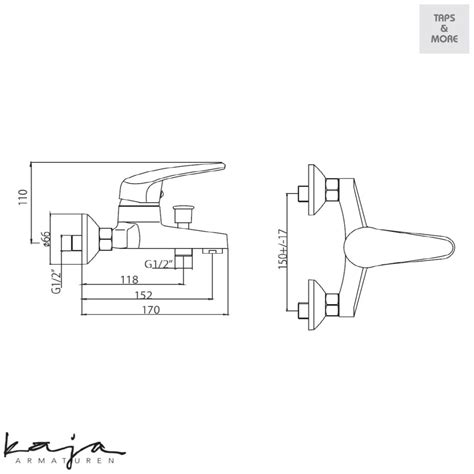 Kaja Single Lever Bath Shower Mixer With Automatic Diverter And