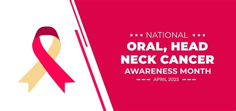 National Oral Head And Neck Cancer Awareness Month Background Or