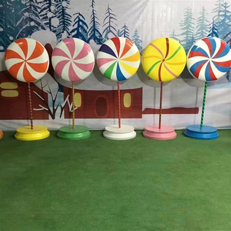 Candyland Party Decorations Giant Candy Candy Cane Lollipop Display