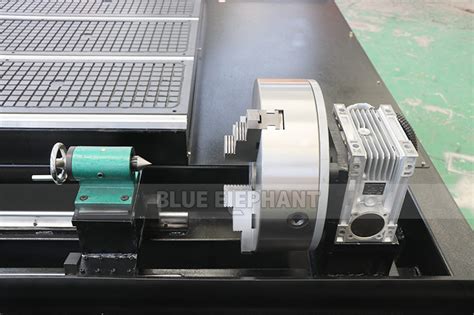 D CNC Engraving Machine With CNC Rotary Axis Blue Elephant CNC Machinery