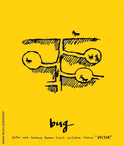 곤충 일러스트 손으로 그린 곤충 스케치 Stock Vector Adobe Stock