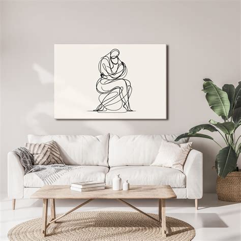 Slika Minimalistična Risba Figure Dovido Si