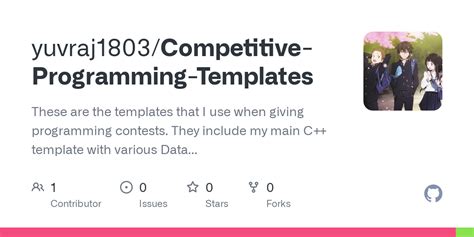GitHub Yuvraj1803 Competitive Programming Templates These Are The