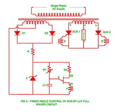 Firing Angle Control Of SCR By The UJT Full Wave Circuit Electrical Revolution