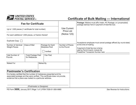 Usps Bulk Mail Form 2023 Printable Forms Free Online