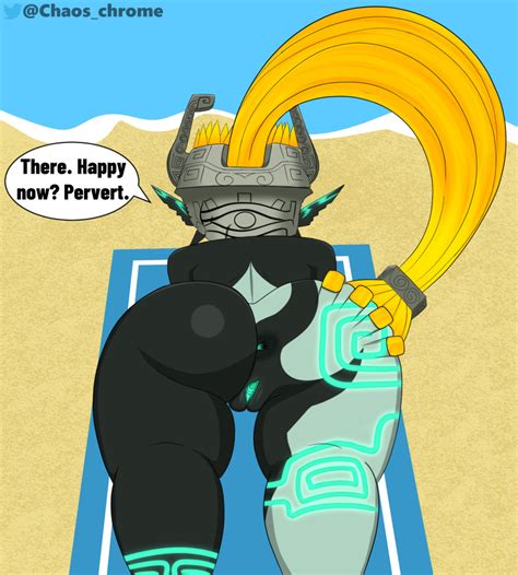 Rule 34 1girls Anus Ass Chaoschrome English Text Female Female Only Grabbing Own Ass Headwear