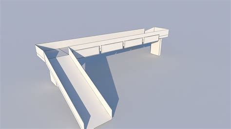 3d Model Street Roads Pedestrian Human Overpass Vr Ar Low Poly Cgtrader