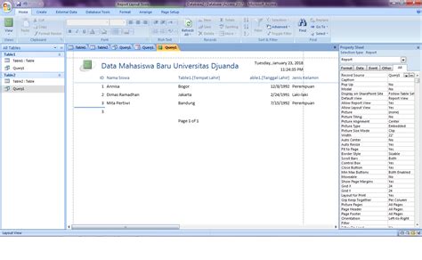 Cara Membuat Database Di Microsoft Access