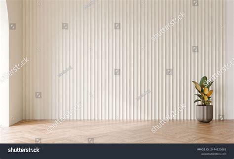 White Cladding Panel Wall Rubber Tree Stock Illustration 2444520681