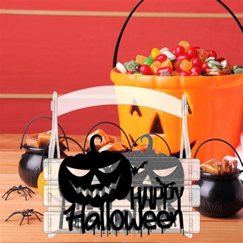Cesta De Halloween Cestas Acrílicas Contenedor De Almacenamiento