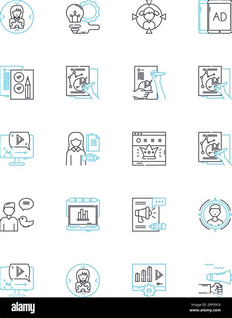 Sales Administration Linear Icons Set Forecasting Quotas Targets Pipeline Commissions