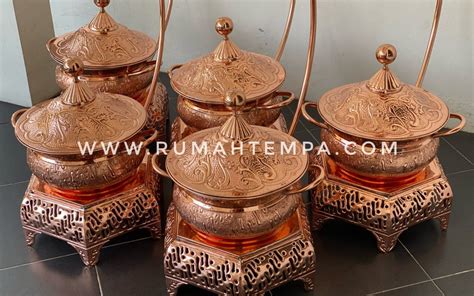 Chafing Dish Tembaga Bulat Rumah Tempa By Saputra Art