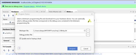 beginners blinky example not working new users introduction digilent forum