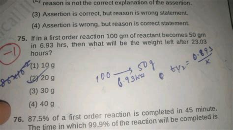 4 Reason Is Not The Correct Explanation Of The Assertion3 Assertion