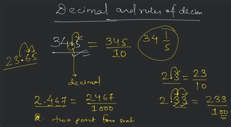 Basic Of Decimal And Rules Of Decimal Filo