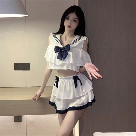 Sexy Angel 二次元女僕水手服上衣短裙套裝 老公男友最愛情趣睡衣情趣內衣 派對禮服cosplay角色扮演服 Pchome 24h購物
