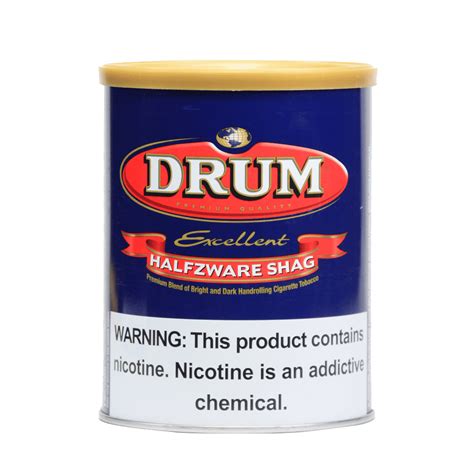 Drum Halfzware Shag 5 Oz Canister Hello Cigarettes