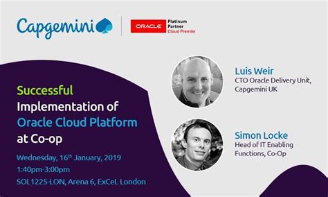 Capgemini On Linkedin Oracle Cloud Oowlon