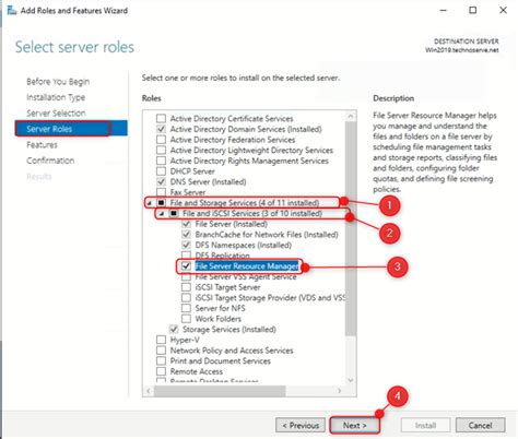 Installing File Server Resource Manager On Windows Server