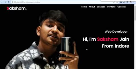 saksham jain on linkedin webdevelopment portfolio bharatintern